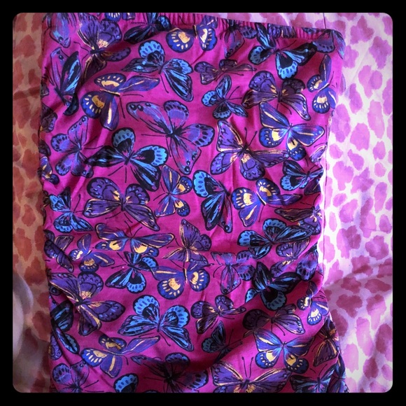 eyelash couture | Tops | Colorful Butterfly Strapless Tube Top | Poshmark